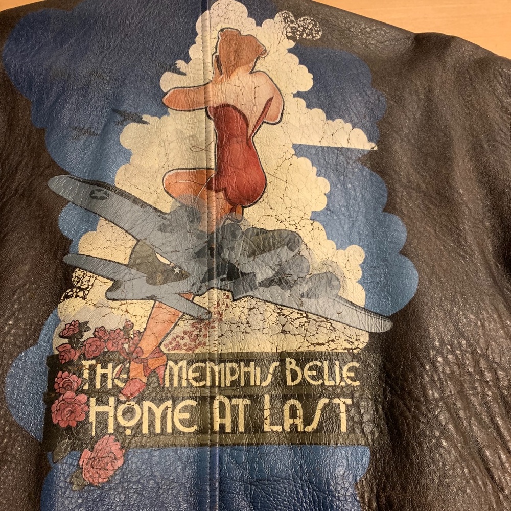 Rare Avirex Vintage, Custom Paint, Bomber Jacket - Gem